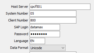 SAP Connection Requirements